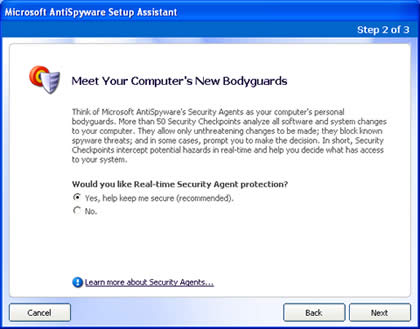Microsoft Antispyware - Printer Friendly version